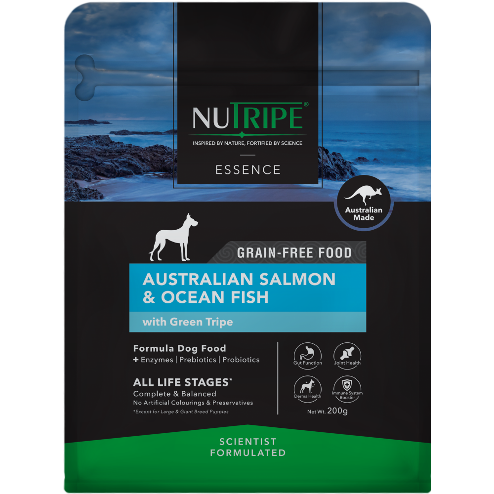 Nutripe, Dog Dry Food, ESSENCE, Grain Free, Australian Salmon & Ocean ...